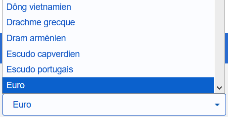 Modifier la devise du convertisseur – Centre d'aide Delcampe