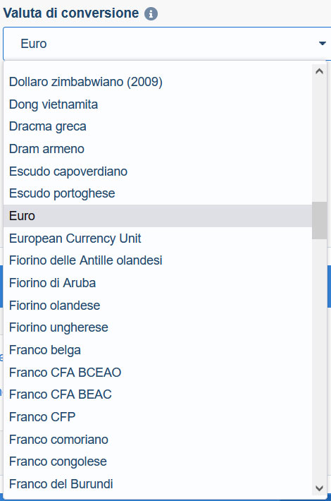 Modificare la valuta di conversione – Supporto Italiano Delcampe.net